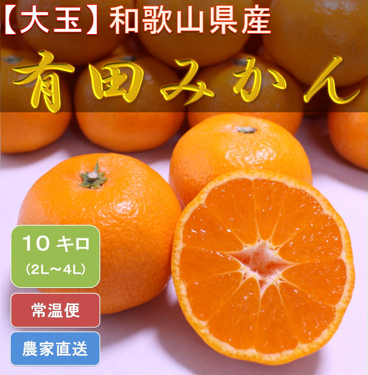 [大玉]和歌山県産 有田みかん10kg（2L～4Lサイズおまかせ）ひとつひとつ手選別で厳選！生産者から直送 ※2025年11月下旬頃より順次発送予定 / 和歌山県美浜町 | セゾンのふるさと納税